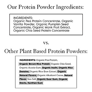 Truvani Vegan Vanilla Protein Powder with Frother & Scoop Bundle - 20g of Organic Plant Based Protein Powder - Includes Portable Mini Electric Whisk & Durable Protein Powder Scoop