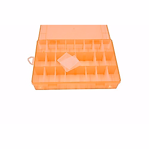 4 Pcs 24 Grids 7.5 Inch x 5.1 Inch Adjustable Small Removable Clear Plastic Jewelry Organizer Divider Storage Box Jewelry Earring Tool Containers (4pack(24-Grid ))