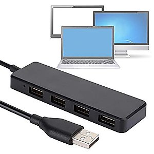 Voluxe Hub Adapter, 5Gbps Hub, Stable Small Size 4‑in‑1 Good Performance for Computer Desktop