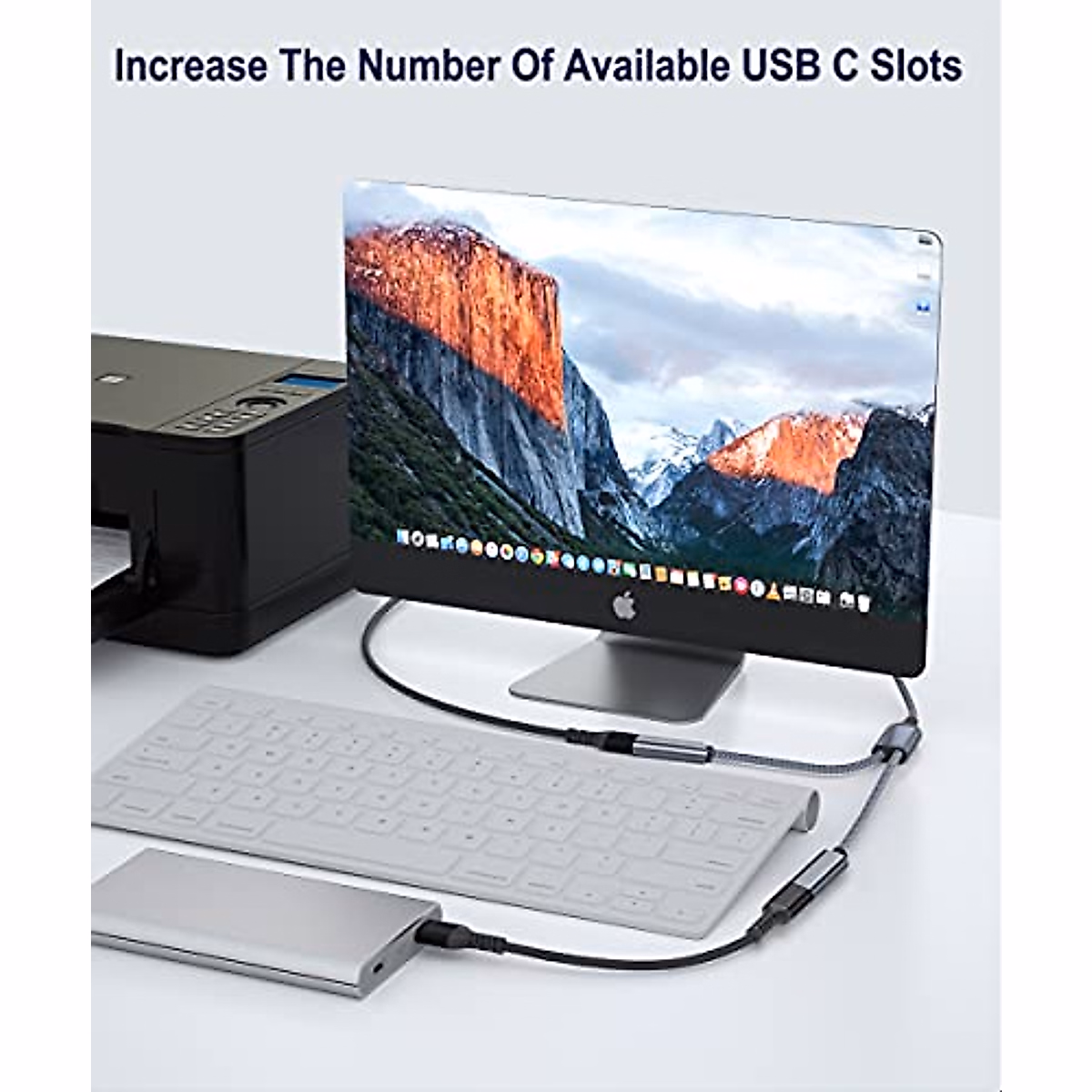 Ruxely USB Male to Dual USB-C Female Splitter Cable,Double Type-C Port Charger Adapter for iPhone 12 13 14 15 Pro Max SE,iPad Air 5 Mini 6,MagSafe,Samsung Galaxy S23 S22 S21 Ultra Plus Z Flip Fold 4 5