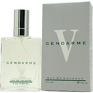 Gendarme V By Gendarme Eau De Cologne Spray for Men - Smokey Wood Aroma with Lemon, Bergamot, Vetiver, Verbena, Basil Fragrance Notes, 4 oz (Spray Glass)