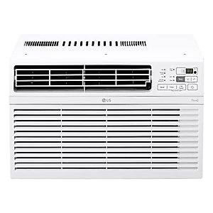 LG 10000 BTU Window Air Conditioners [2023 New] Remote Control WiFi App Ultra-Quite Washable Filter Cools 450Sq.Ft for Medium & Large Room AC Unit air conditioner Easy Install White LW1017ERSM1