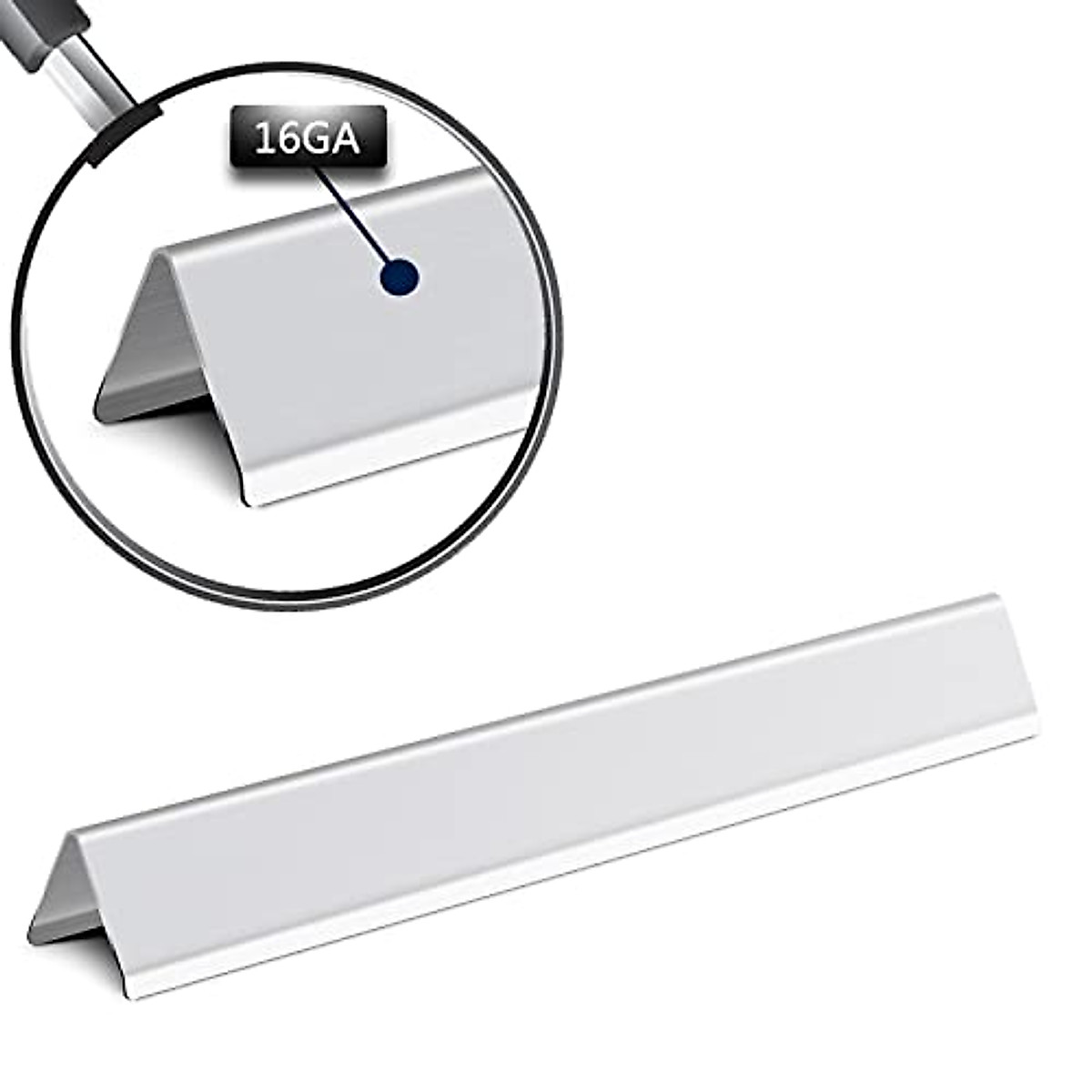 Folocy 16 GA Grill Flavorizer Bars BBQ Gas Grill Replacement Parts for Weber 7540 7539 Genesis E-310, E-320, E-330, Genesis S-310, S-320, S-330 with Side-Mounted Control Models, Flavor Bar Accessories