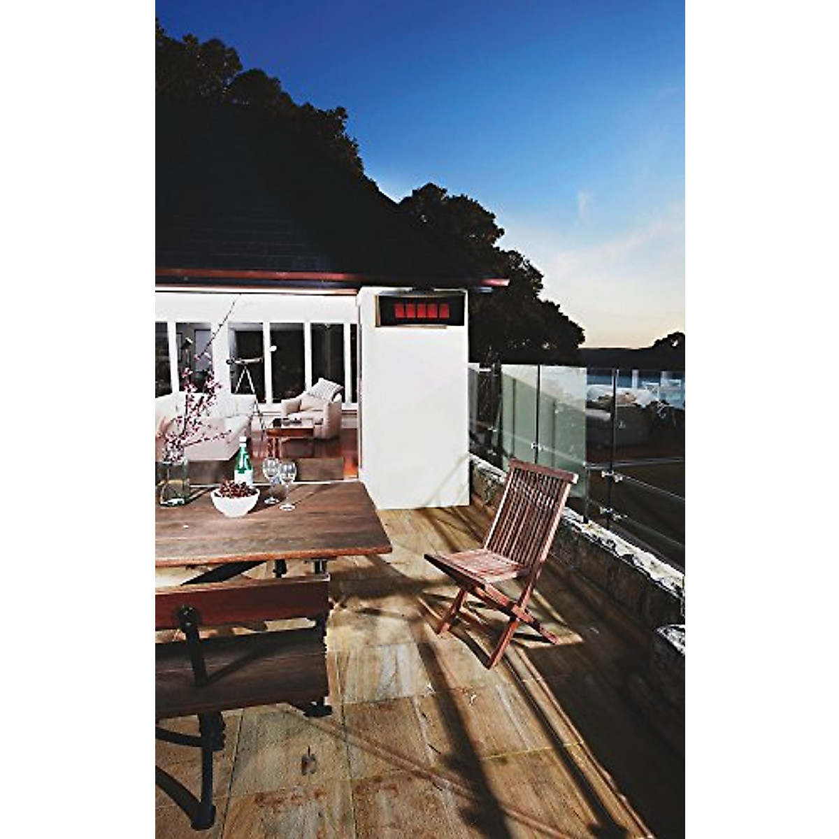 Bromic Heating BH0110003-1 Smart-Heat Platinum 500 Radiant Infrared Patio Heater, Natural Gas, 39800 BTU