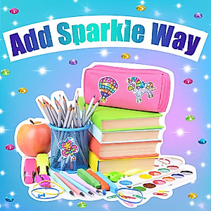 HFCBO Gem Diamond Painting Kits for Kids - Arts and Crafts for Girls & Boys Ages 6-8 8-10 10-12-Make Your Own Stickers and Suncatchers(Magical)