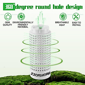 ZZOFSWORM Inground Worm Farm Compost Bin Kit Recycling Kitchen Food Waste to Raised Garden Beds Outdoor with Holes&Lids in Bed&Home