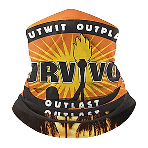 Suruiver Mask Magic Scarf Bandana Balaclava Headband Neck Gaiter, 1-2