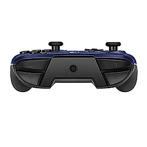 PDP Gaming Faceoff Deluxe+ Wired Switch Pro Controller - Officially Licensed by Nintendo - Customizable gamepad buttons, sticks, triggers, and paddles - Ergonomic Controllers - Blue Camo / Camouflage