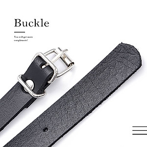 Asooll Punk Leather Waist Belt Black Belly Body Chain Harness Circle Waist Chain Fashion Belly Belts Prom Party Body Chains Body Accessories Jewelry for Women and Girls