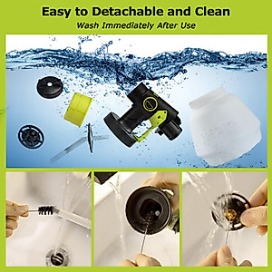 TAIRDA Cordless Paint Sprayer for Ryobi 18V Battery(NO Battery), Handheld HVLP Paint Sprayer with 1000ML Container, Electric Paint Sprayer for Painting Ceiling, Fence, Cabinets, Walls (Bare Tool)