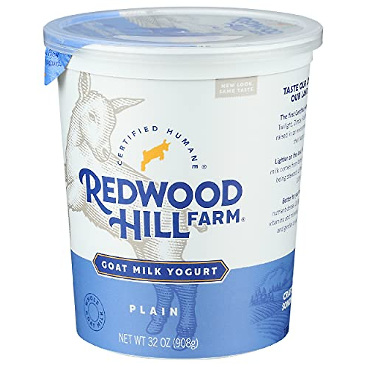 Redwood Hill Goat Milk Yogurt, Plain, 32 oz