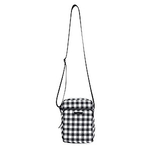 Nautica Oceanview Crossbody, Black Gingham