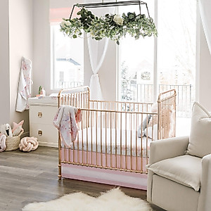 Oilo Changing Pad Cover, Breathable 100% Turkish Cotton Fitted Jersey, 300 Thread Count, Machine Washable, Fits Standard Changing Pads (32" x 16"), Girl, Boy, & Neutral Nursery Design, Prim