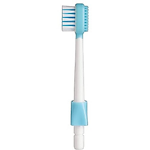 Tooth Shower Water Flossing Single Head Toothbrush, ToothShower Replacement Toothbrush Heads and Flossing Accessories, Oral Irrigator for Teeth, Braces, Ortho Bars, Implants (Blue)