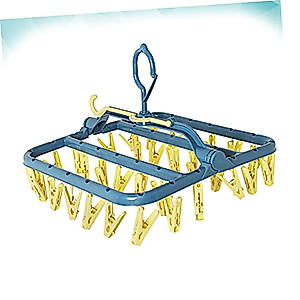 Alipis 3pcs Foldable Clothes Drying Rack Collapsible Clothes Rack Foldable Hangers Windproof Blanket Clip Laundry Hanger Drying Rack Dish Drying Rack Collapsible Foldable Household Hanger