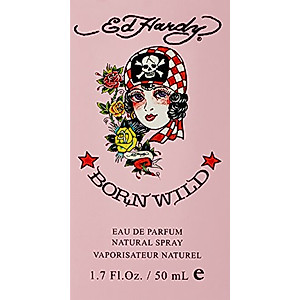 Ed Hardy Born Wild by Christian Audigier for Women, Eau de Parfum Spray, 1.7 Ounce