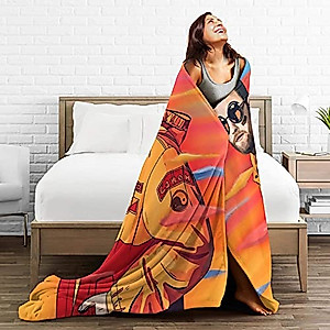 PYOWlljj M-ac Rapper Miller Super Soft Micro Fleece Blanket Home Decoration Warm Flannel Blanket 50 inch x40 inch , Black