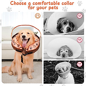 Dog Cones for Medium Dogs,Soft Cone for Dogs After Surgery,Inflatable Dog Cone,Dog Donut Collar,Dog Neck Donut,Cone for Dogs to Stop Licking(Medium Dog Cone)