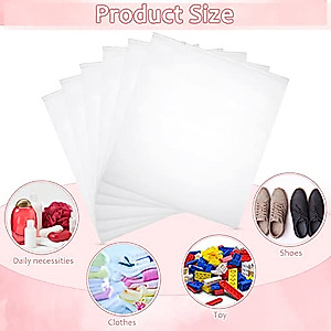 100 Pack Frosted Zipper Packaging Bags Clear Poly Bags Resealable Plastic Zipper Clothes Storage Bag For Clothing Shirt Jeans Pants T-Shirts Organizer Packaging Products(13.78 x 15.75 Inch)