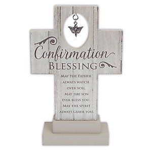 Cathedral Art Standing Cross-Confirmation Blessing, One Size, Multicolored