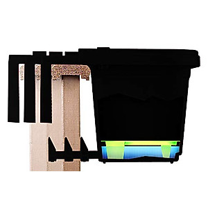 Apollo Exports International 24" Adjustable Railing Planter, Black