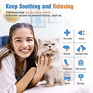 4 Packs Cat Calming Collar for Cats Pheromone Collar Efficient Relieve Reduce Anxiety Stress Pheromones Calm Relaxing Comfortable Collars Long-Lasting 30 Days Adjustable Breakaway Design Gray
