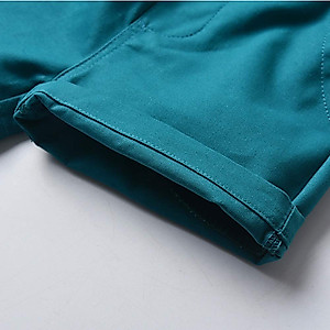 FAXSON Baby Boys Girls Brother and Sister Matching Outfits Clothes Floral Gentleman Shorts Set(Blue boy,90/18-24 Months)