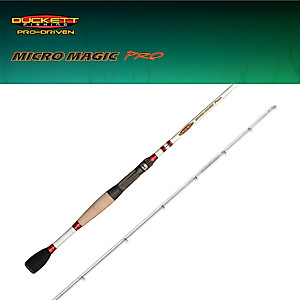Duckett Fishing Micro Magic ProCrankin' Medium Action Rod with Split Grip, 7'