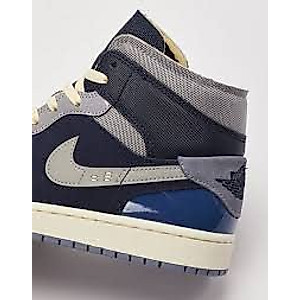 Jordan Mens Air Jordan 1 Mid SE Craft DR8868 400 Obsidian - Size 10