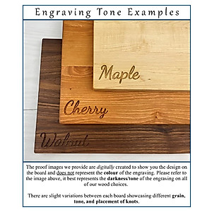 Personalized Cutting Board, Engraved Cutting Board, Mothers Day Gift, Happy Mothers Day, To the best mom, Carnation board, Gift for Mom, 150 (Cherry, 11" x 6")