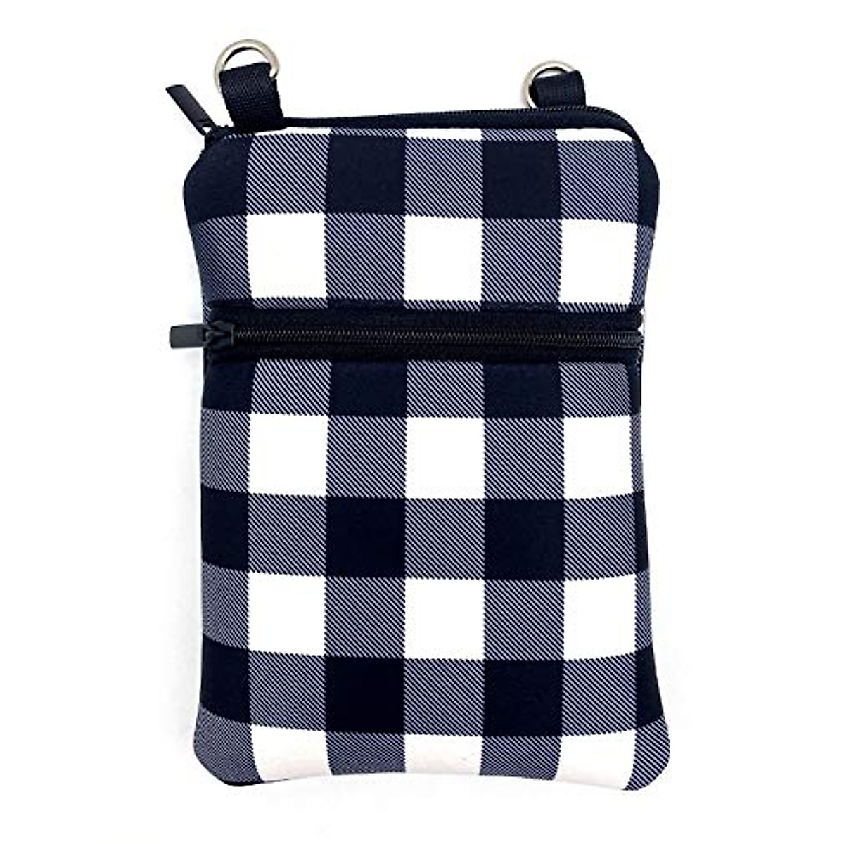 Wanty Cell Phone Bag, Small Crossbody Bag, Cell Phone Purse Smartphone Wallet with Shoulder Strap for Women (White Lattice)