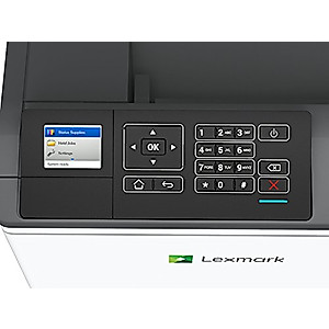 Lexmark Color Single-Function Laser Printer, C2425dw, Duplex Printing, Wireless, with AirPrint (42CC130), Grey