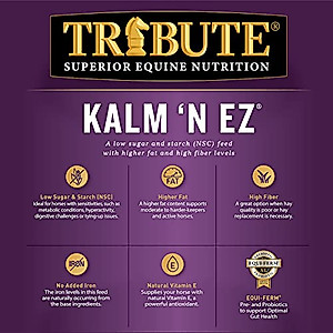TRIBUTE Soy-Free Kalm 'N EZ Pellet for Horses, 50 lb Bag