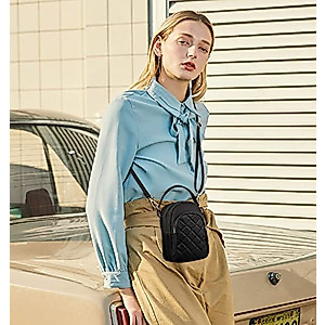 Small Crossbody bags Cell Phone Wallet Purses Travel Pouch Mini Shoulder Bag for Women Girl, Black