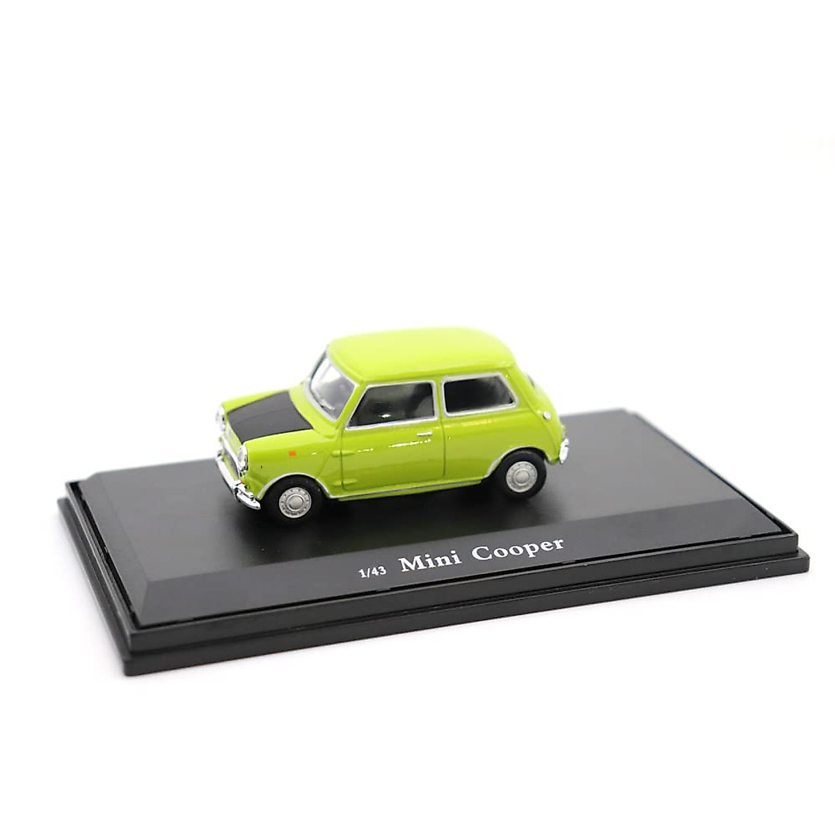 Motor city classics 1:43 Mini Cooper Green: Black Bonnet - Optimum Diecast