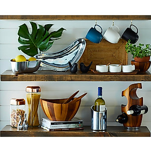 nambe Boomerang Bowl, Made of Metal Alloy, Measures 8.5-Inches, Serving Bowl, Small Dish, Countertop, Fruit, Salad and Sides Bowl, Centerpiece, Kitchen Décor