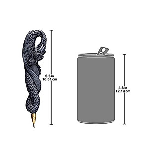 Design Toscano Gargoyles & Dragons: Dermott Sculptural Pen, 1 Count (Pack of 1), Greystone