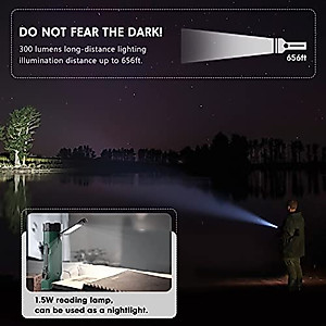 Weather Radio, 3000mAh NOAA Weather Radio with 3-Way Power Sources, Hand Crank Radio Flashlight Cell Phone Charger, Portable Radio AM FM with Reading Lamp for Emergencies/Outdoor