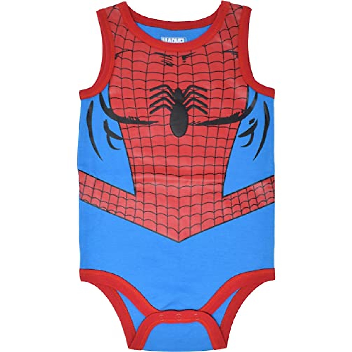 Marvel Avengers Captain America Iron Man Hulk Spider-Man Infant Baby Boys 5 Pack Bodysuits Multicolor 3-6 Months