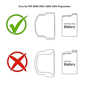 Battery Back Cover Door Case for PSP 2000 2001 3000 3001 Playstation Portable Repair Parts Replacement