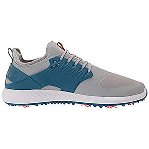 Puma Men's Ignite Pwradapt Caged Golf Shoe, High Rise-Puma Silver-Digi-Blue, 11.5