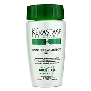 Kerastase Resistance Bain Force Architecte Shampoo (For Brittle, very Damaged Hair, Split Ends) - 250ml/8.5oz