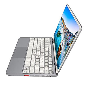 10.8in Laptop, FHD Screen 10.8 Inch 2 in 1 Laptop 360 Rotatable 8+1TB Memory with Touch Pen Keyboard for Home (8+1TB US Plug)