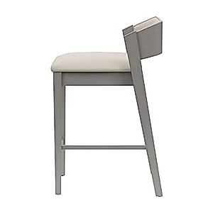 Hillsdale, Dresden Wood Counter Height Stool, Distressed Gray