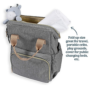 Gerber, Baby Boys and Girls Newborn Infant Baby Toddler Nursery Waterproof Barrier Bedding Crib Protector Pad, 18”x 7”, White, 2 Pack