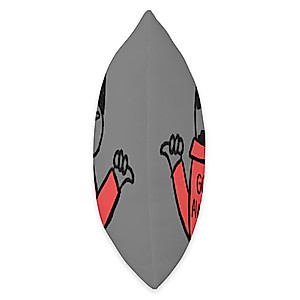 Cats Gifts - click to show more designs! Go Away Cat Kitty Nobody Cares Funny Gift Black Throw Pillow, 18x18, Multicolor