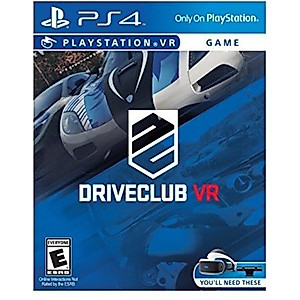 PlayStation VR Racing Complete Bundle (5 Items): PlayStation VR Headset, PSVR Camera, PSVR Gran Turismo Bundle Game, PSVR Wipeout Omega Collection Game and PSVR Driveclub Game