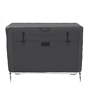 Kingling Cooler Cover, Waterproof Outdoor Rolling Ice Chest Cover Wheeled Camping Coolers Cover for 75 Quarts Cooler Box - 38''L x20''W x20''H