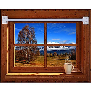 LIHAO 20 PCS Self-Adhesive Plastic Hooks for Curtain Rods