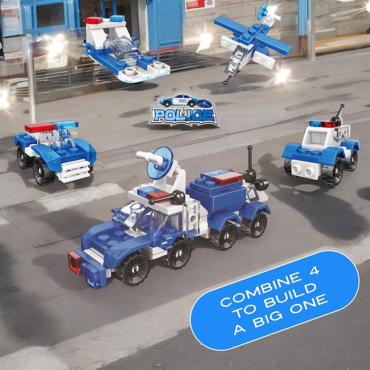 QStar Mini 16 Car Building Blocks Compatible with Lego Party Favors for Kids, Prizes for Kids Classroom, Goodie Bag Fillers